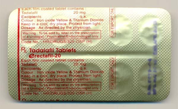 Erectafil 5mg online — sans ordonnance